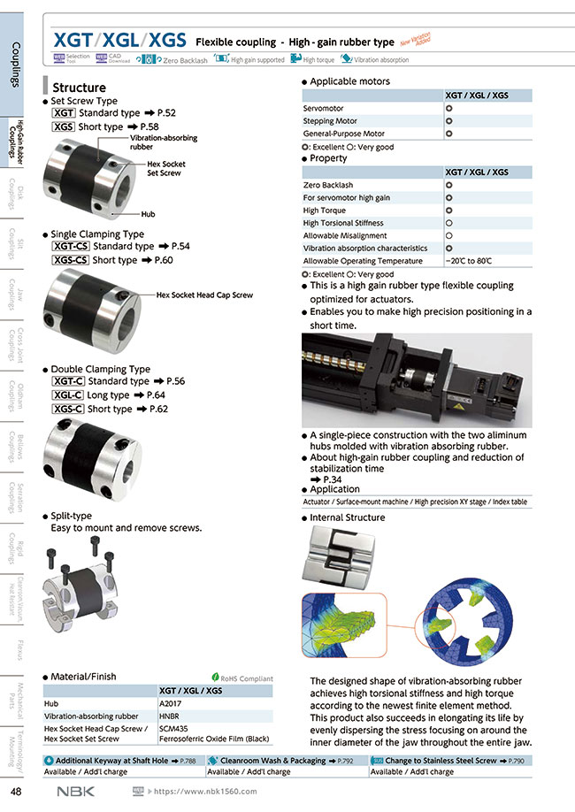 XGT-19-5-8 | XGT/XGL/XGS Flexible Coupling - High-Damping Capacity ...