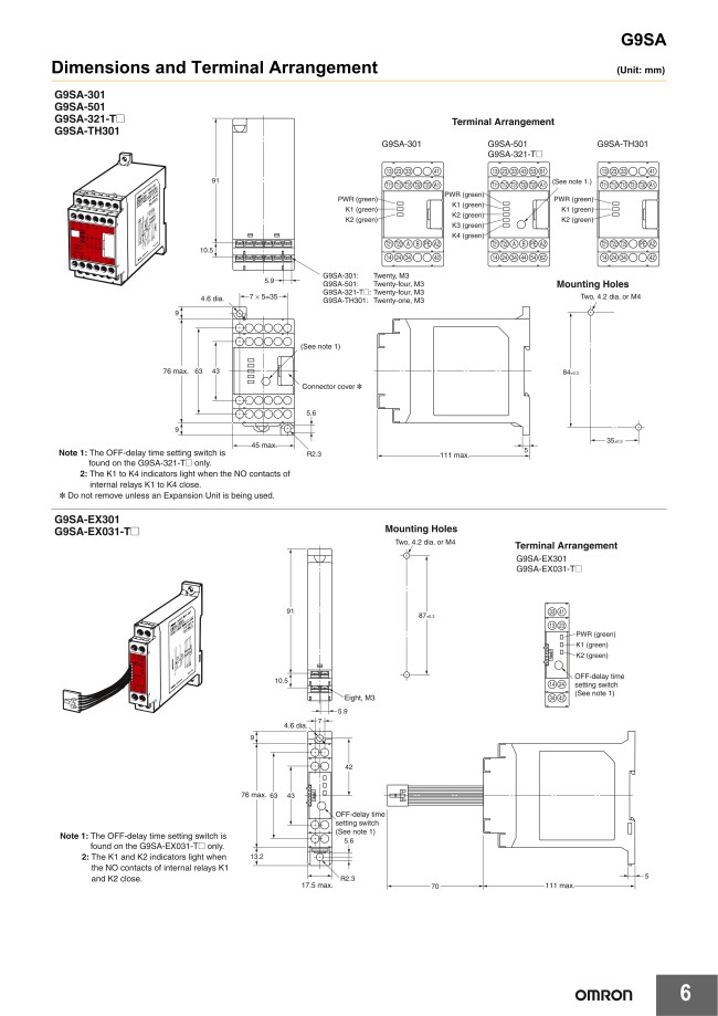 G9SA-EX301 | Safety / Relay Unit G9SA | OMRON | MISUMI Thailand