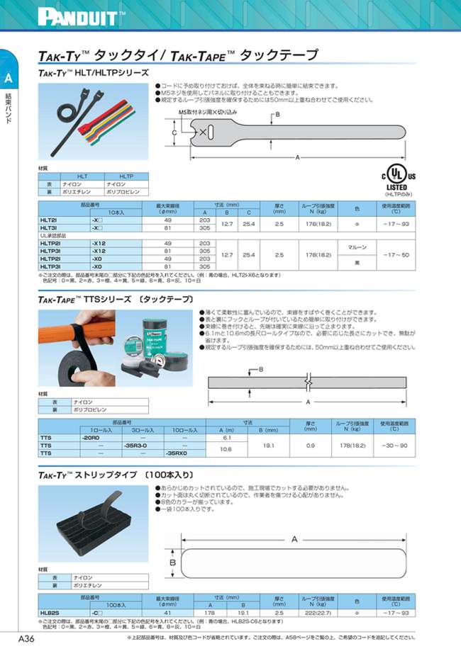 Tak-Ty HLT / HLTP Series | PANDUIT | MISUMI Thailand