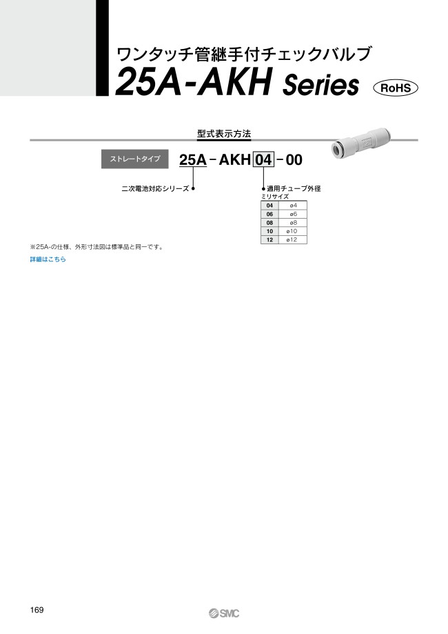 25A-AKH10-00 | Check Valve With Quick-Connect Fitting Compatible With ...