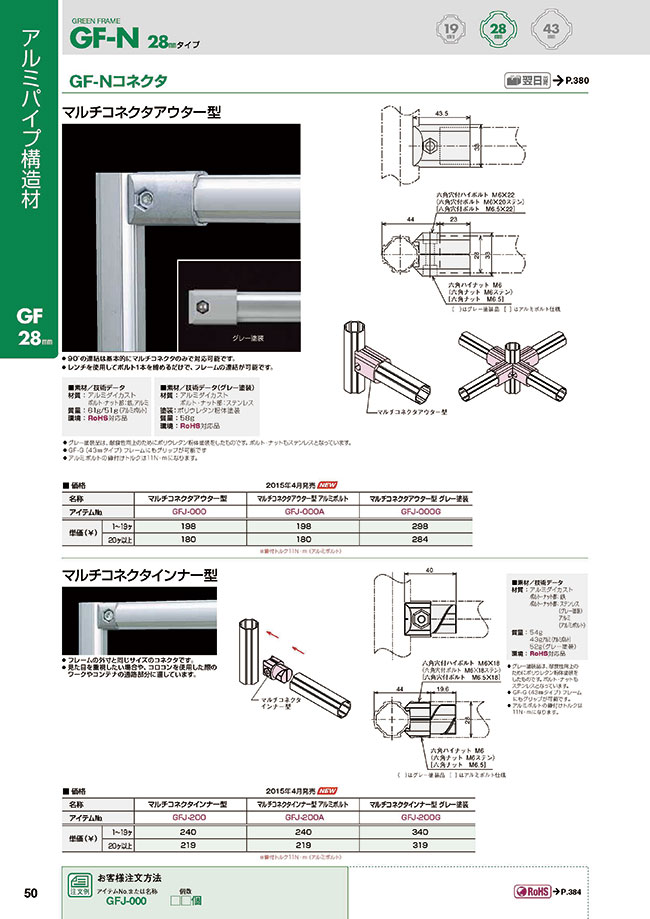 GFJ-200C | Multi-Connector Inner Type | SUS | MISUMI Thailand