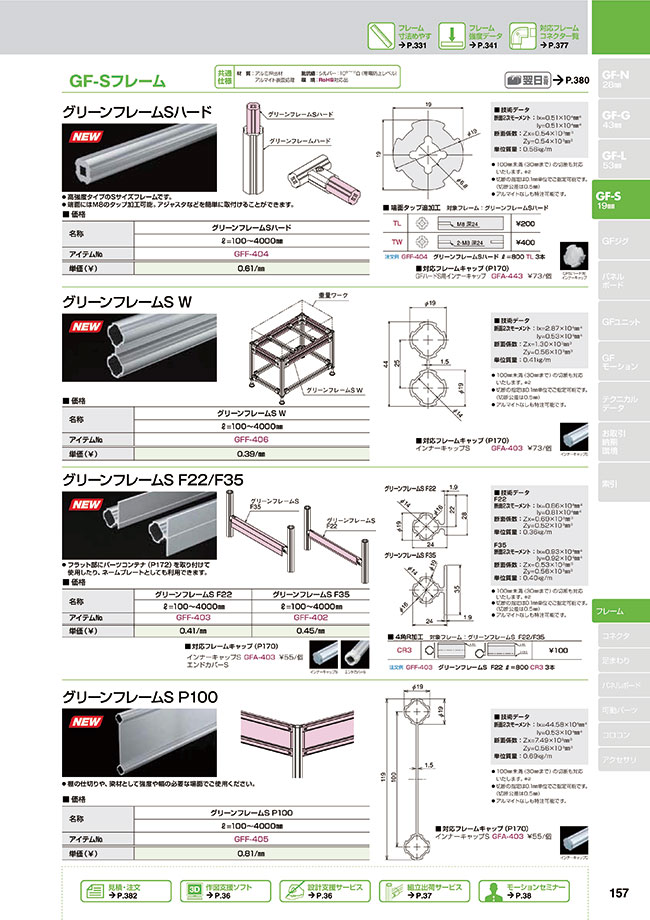 Green Frame S Hard | SUS | MISUMI Thailand